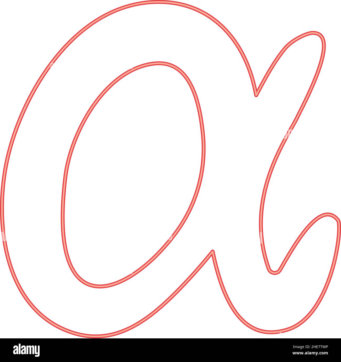 Greek Alpha Symbol Vector