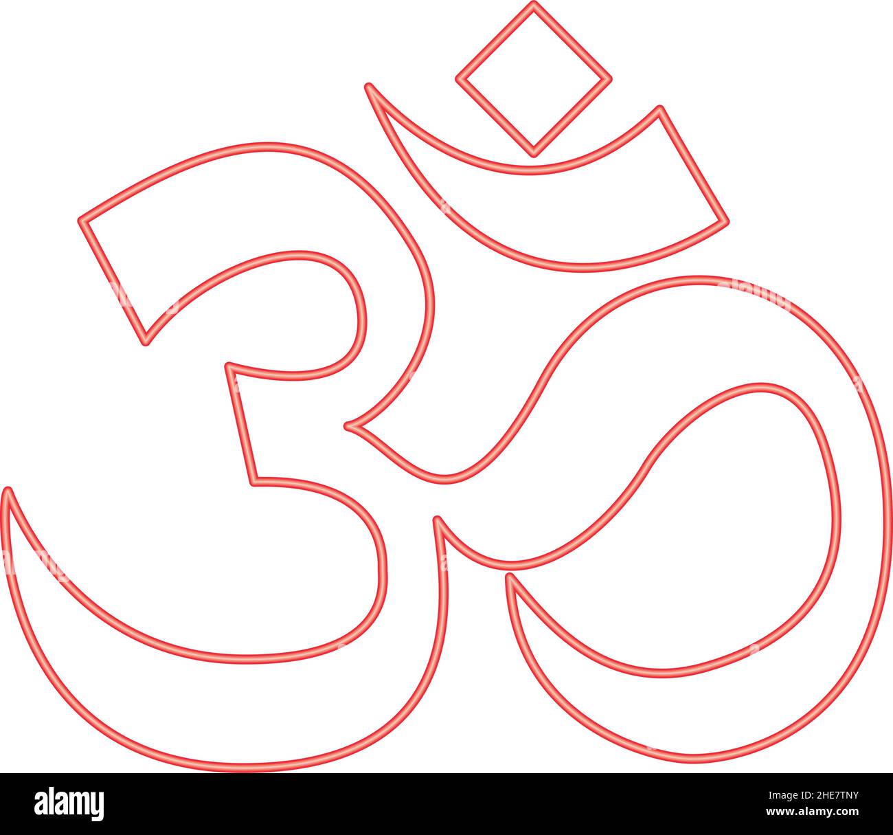 Om aum sign Stock Vector Images - Alamy