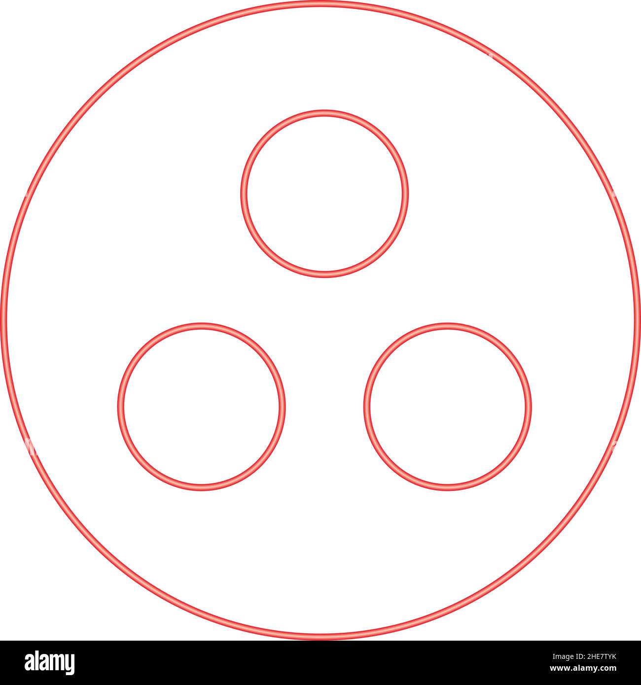 Neon symbol deaf-mute or workgroup red color vector illustration image ...