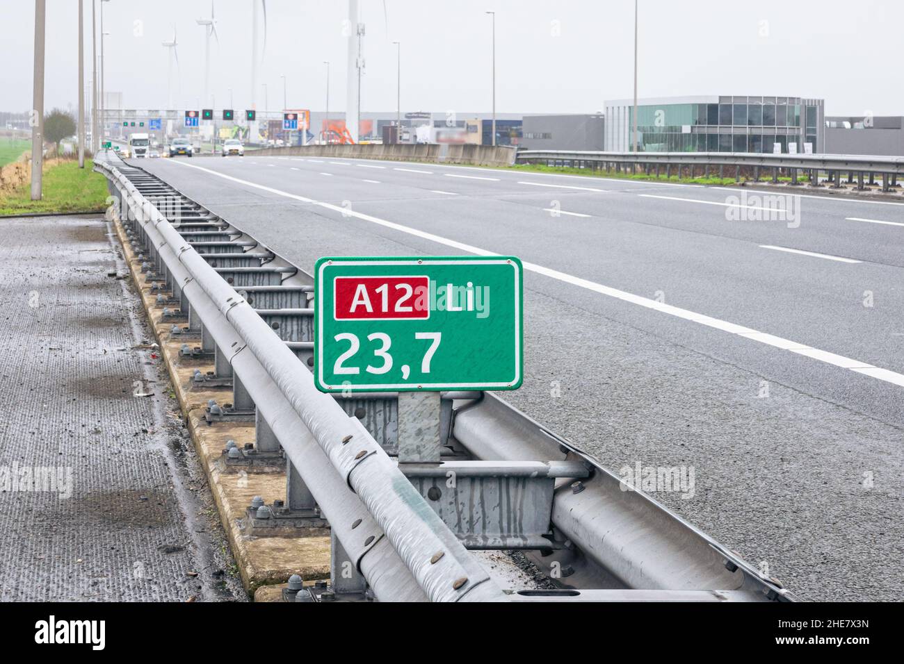 Distance marker on road hi-res stock photography and images - Alamy