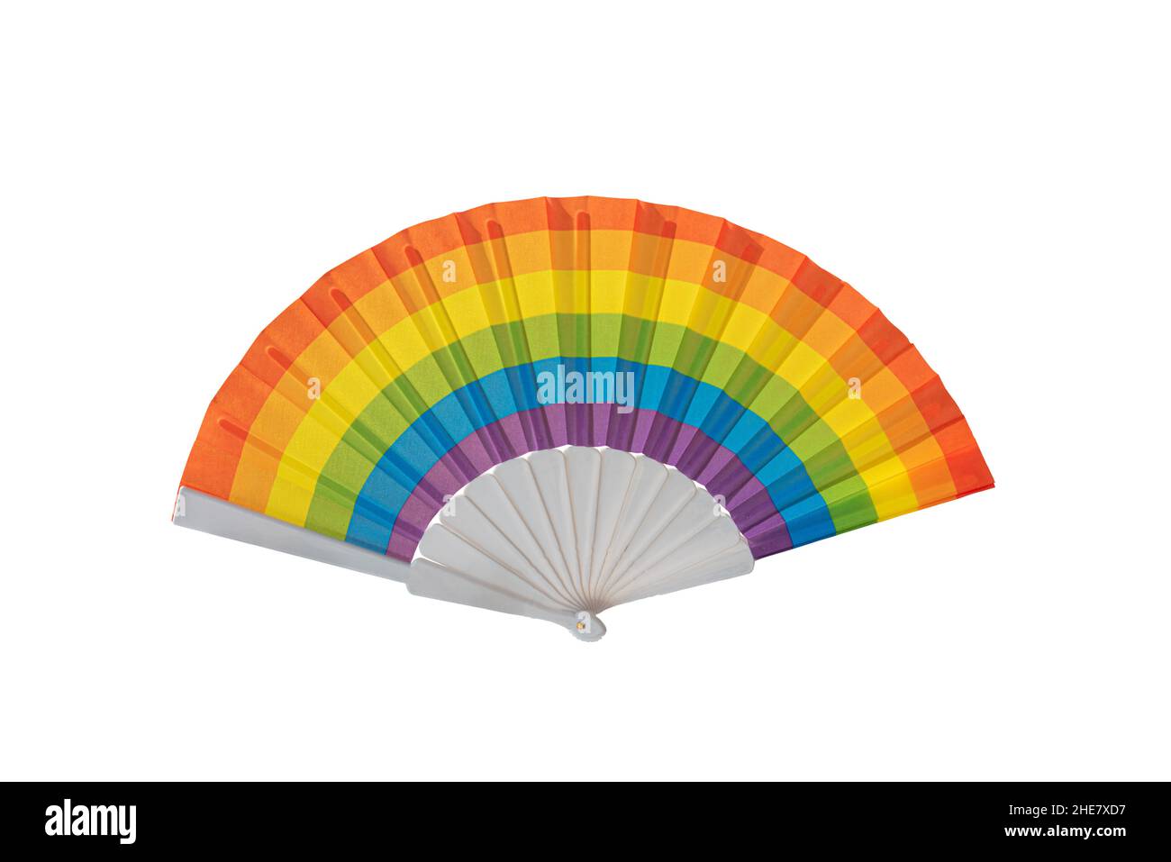 Gay pride fan on white hi-res stock photography and images - Alamy