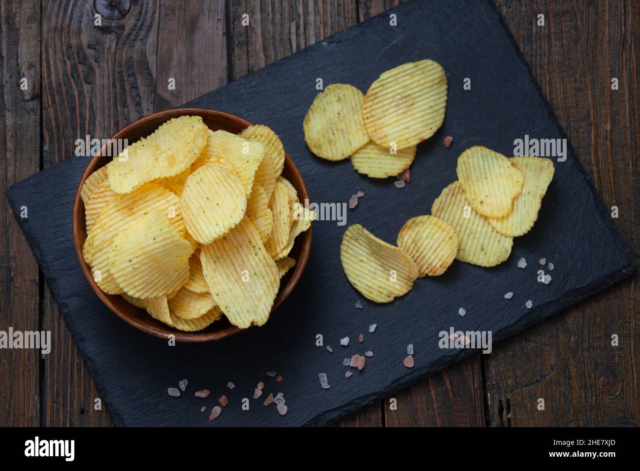 Scattered chips cutout hi-res stock photography and images - Alamy