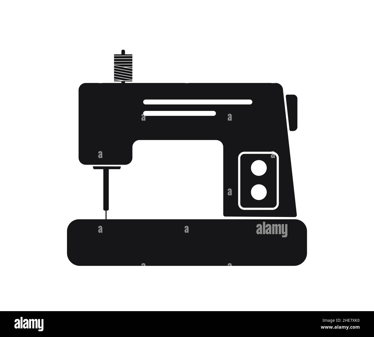 Cartoon girl sewing machine hi-res stock photography and images - Alamy