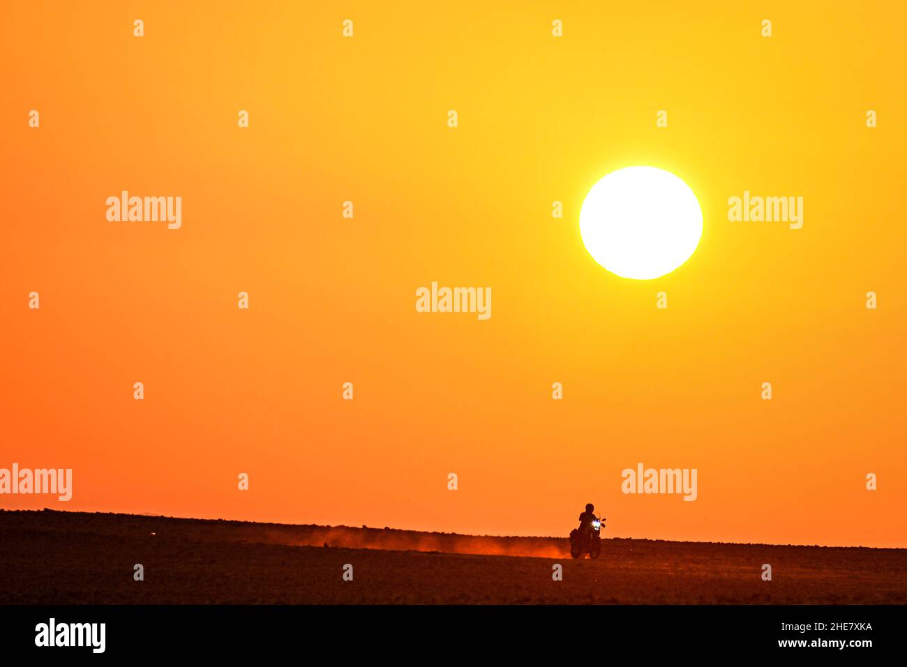 Illustration during the Stage 7 of the Dakar Rally 2022 between Riyadh ...