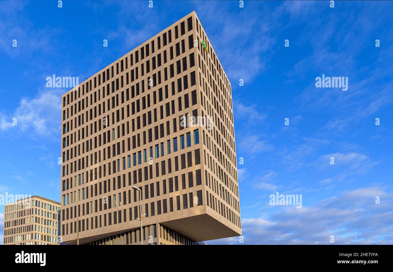 Modern architecture, residential construction, Munich, Bavaria, Germany ...
