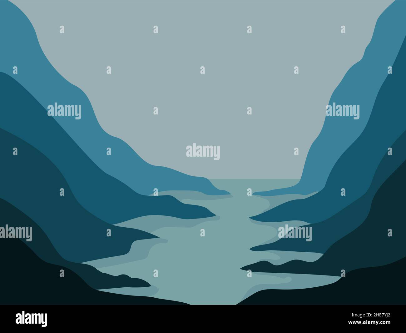 River abstraction Stock Vector Images - Alamy