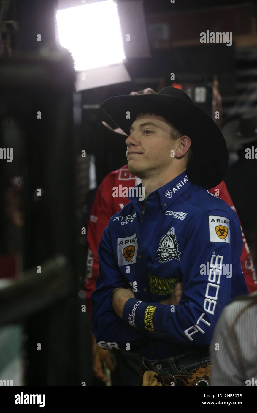 Bull Rider Mason Taylor at 2022 PBR Unleash The Beast Event ...