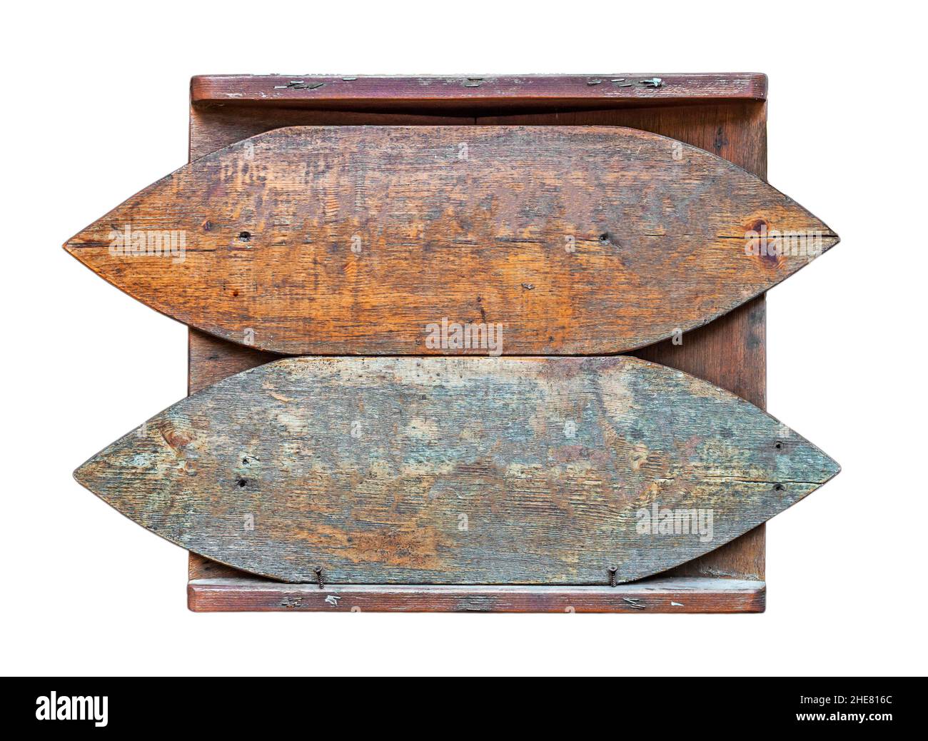 Wooden old sign hanged Stock Photo - Alamy