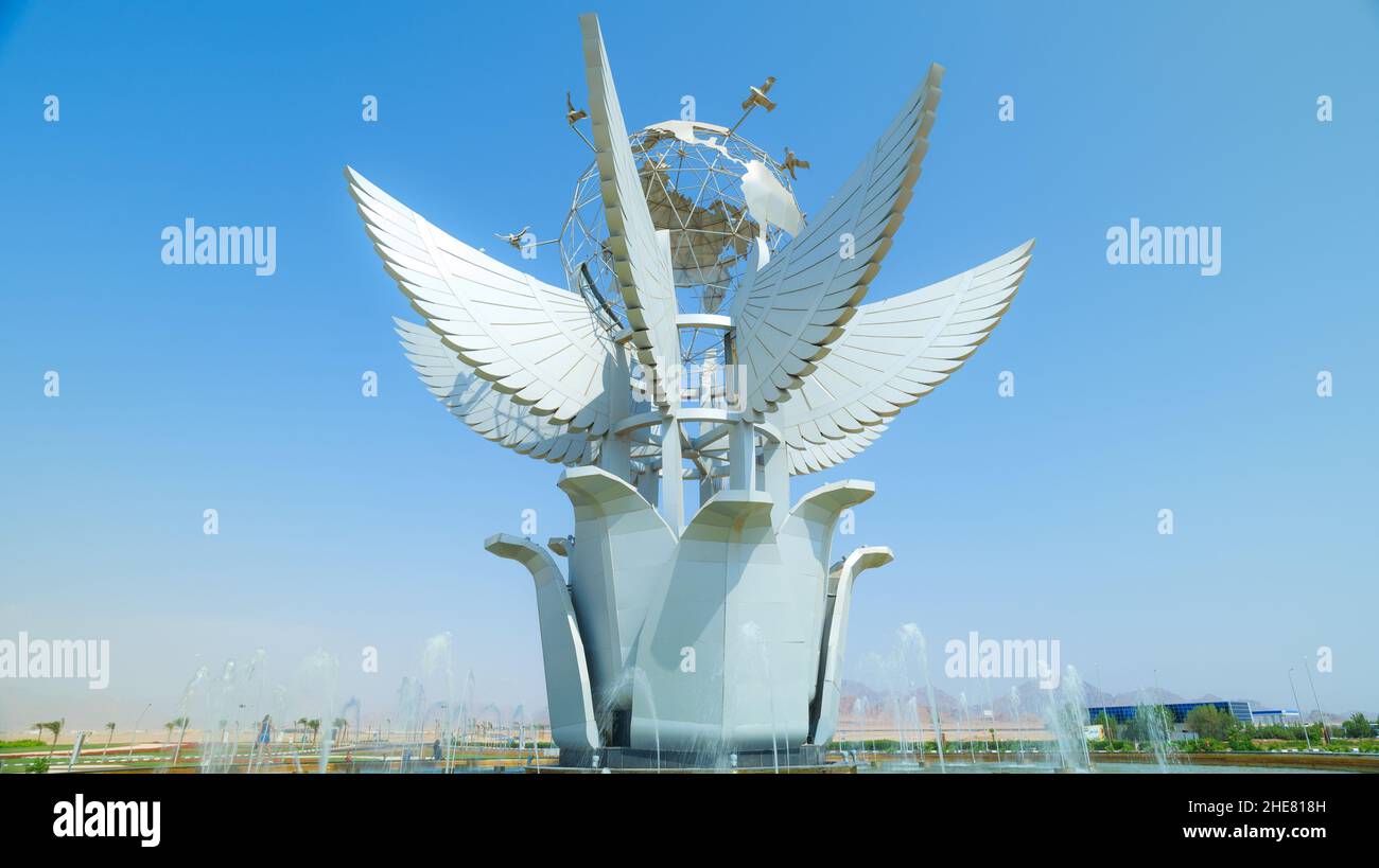 SHARM EL SHEIKH, EGYPT - SEPTEMBER 2021. MONUMENT OF PEACE IN SHARM EL ...