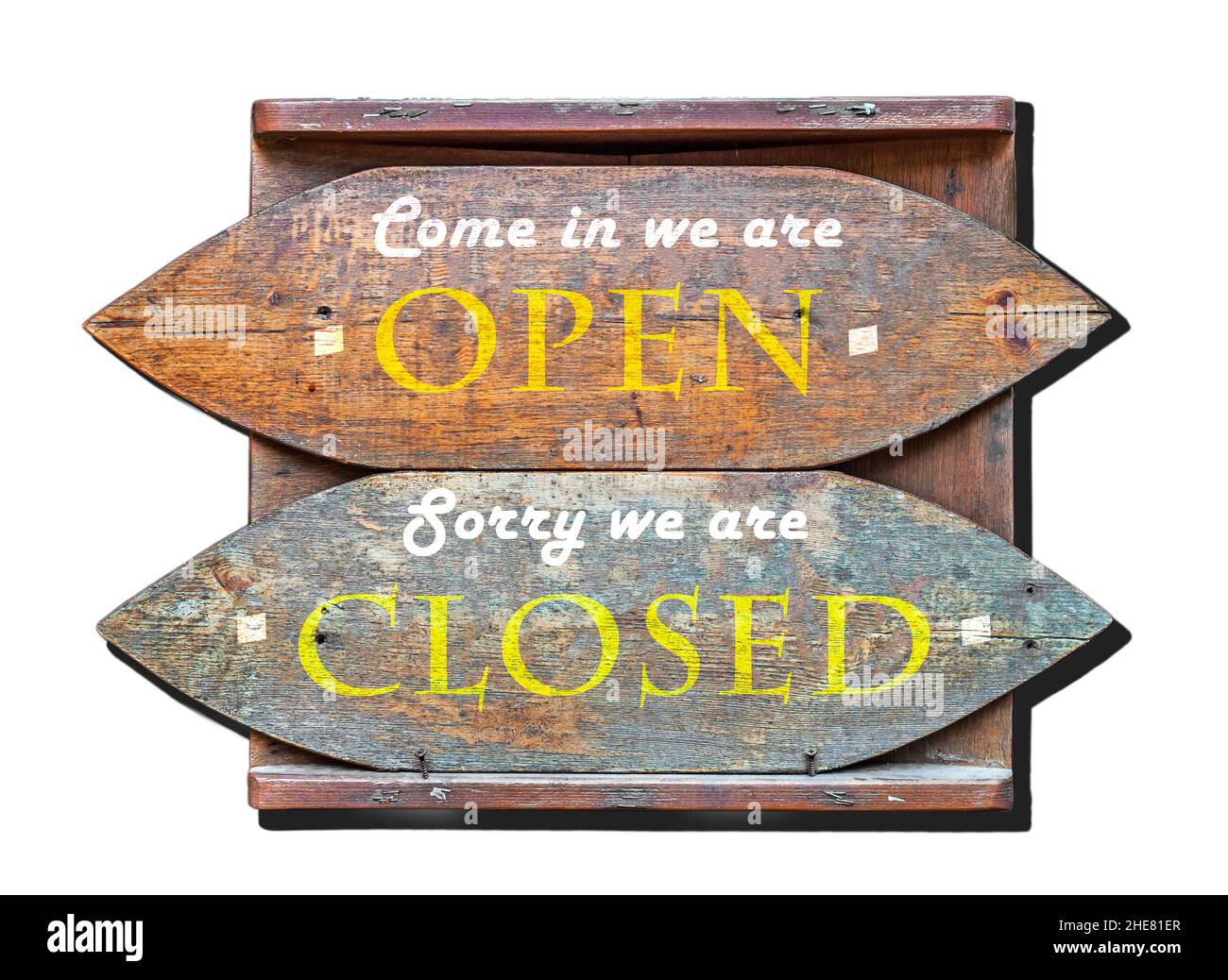 Timber signs Cut Out Stock Images & Pictures - Alamy