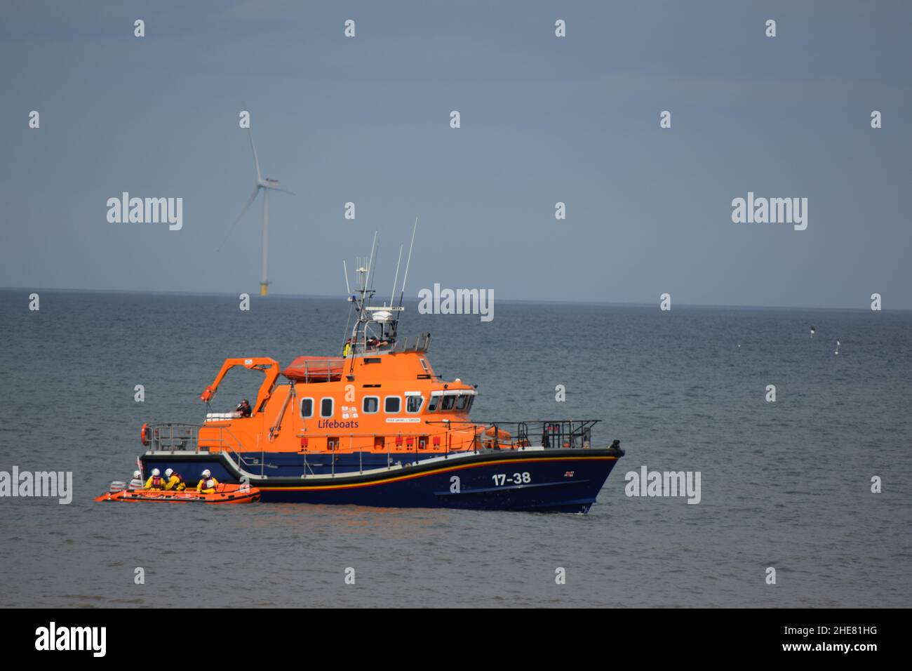 RNLI Humber Lifeboat and Withernsea RNLI Inshore Lifeboat in the North ...