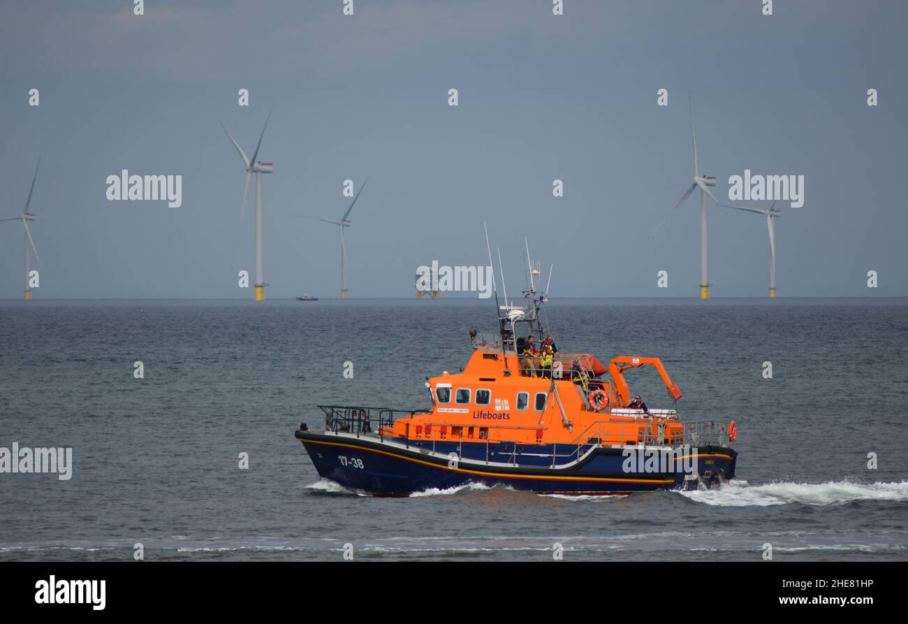RNLI Humber Lifeboat and Withernsea RNLI Inshore Lifeboat in the North ...