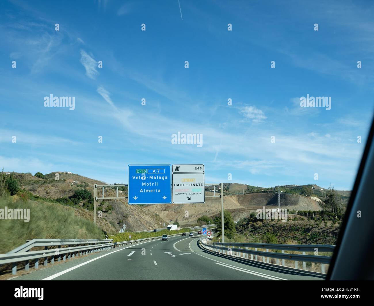 Motorway driving spain hi-res stock photography and images - Alamy