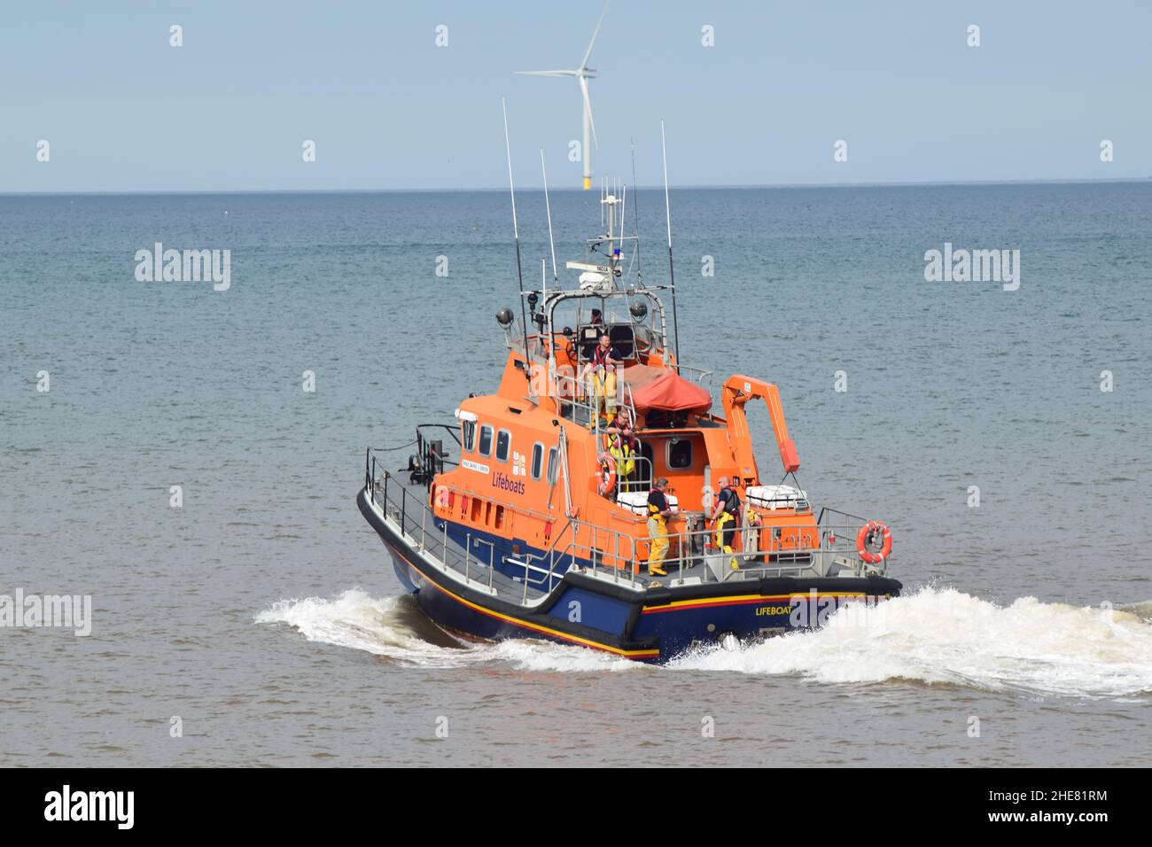 RNLI Humber Lifeboat and Withernsea RNLI Inshore Lifeboat in the North ...