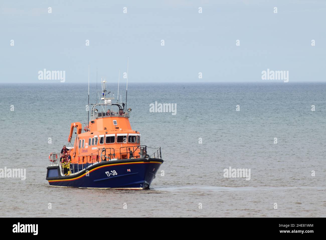RNLI Humber Lifeboat and Withernsea RNLI Inshore Lifeboat in the North ...