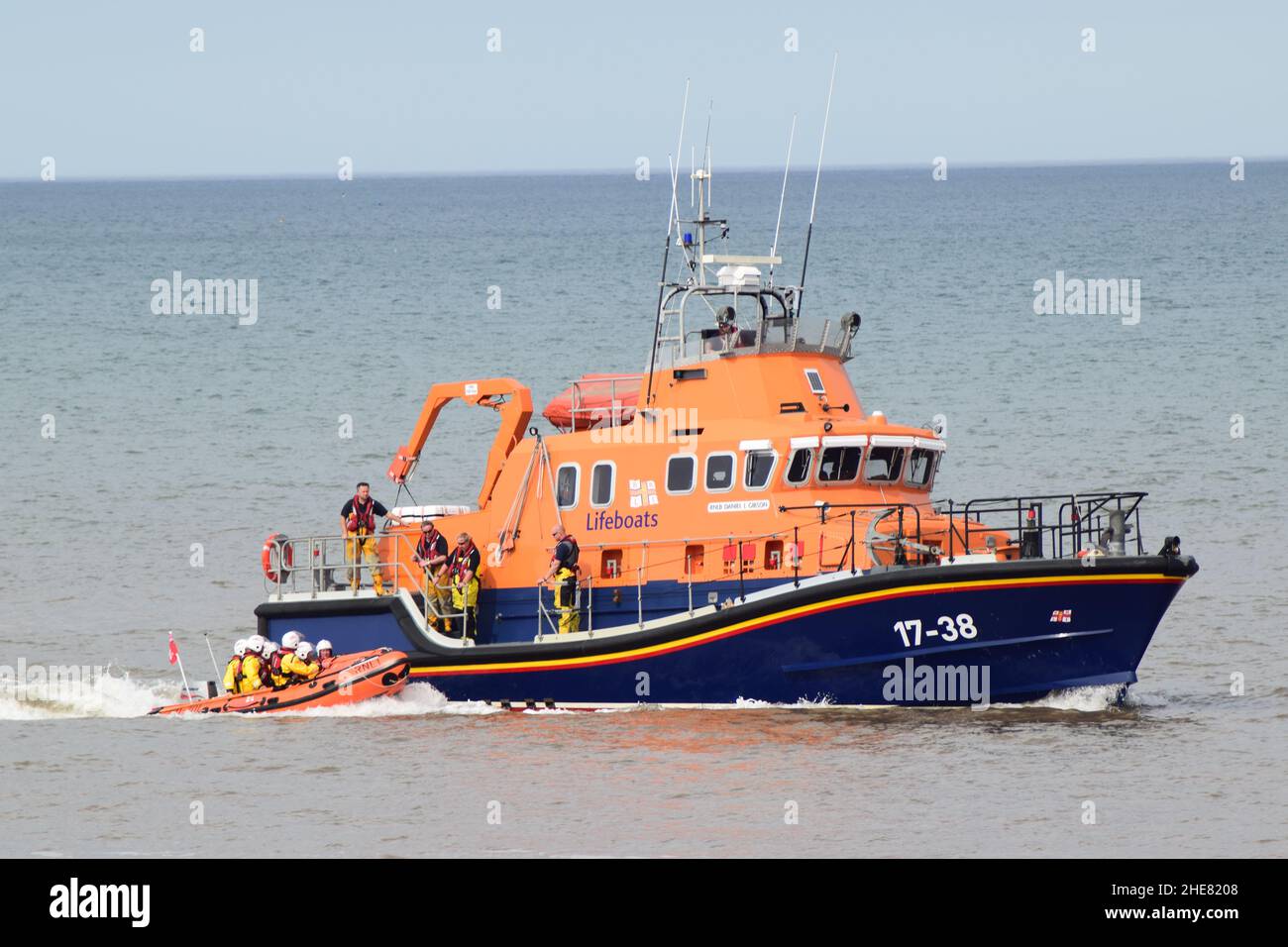 RNLI Humber Lifeboat and Withernsea RNLI Inshore Lifeboat in the North ...