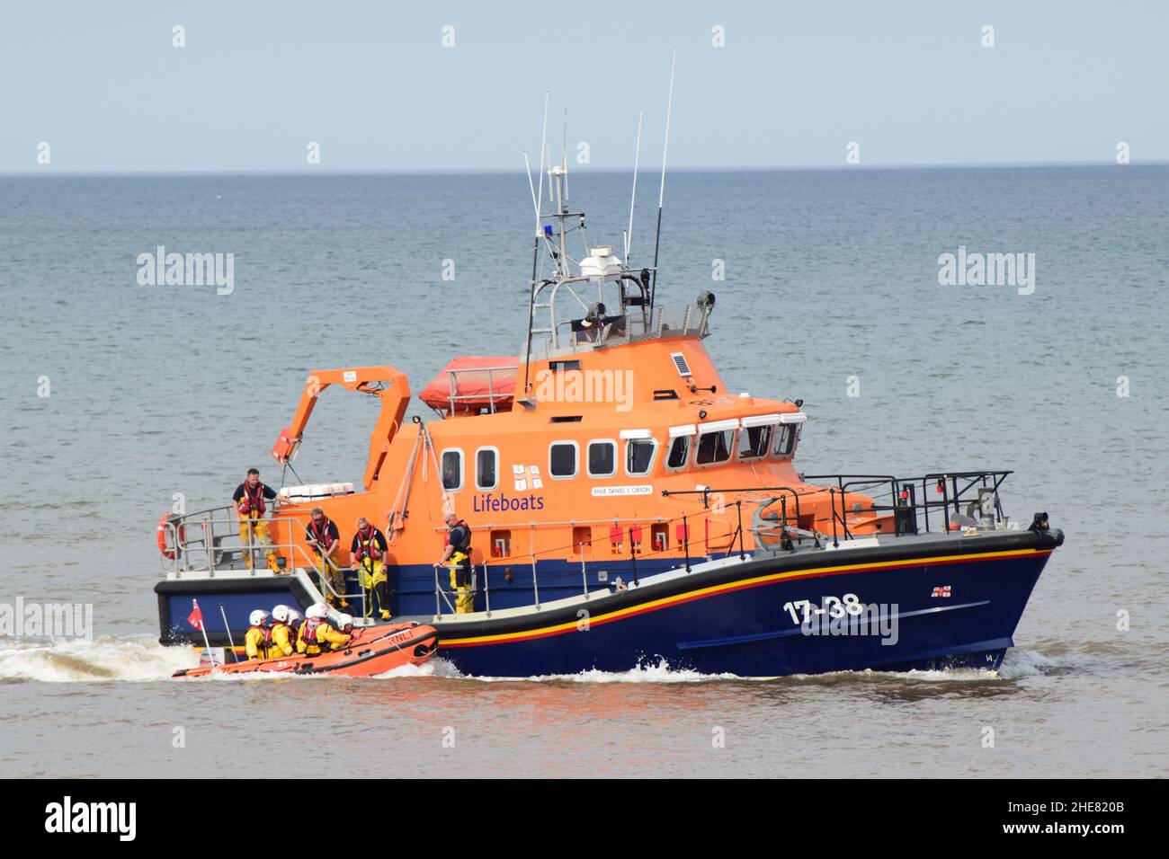 RNLI Humber Lifeboat and Withernsea RNLI Inshore Lifeboat in the North ...