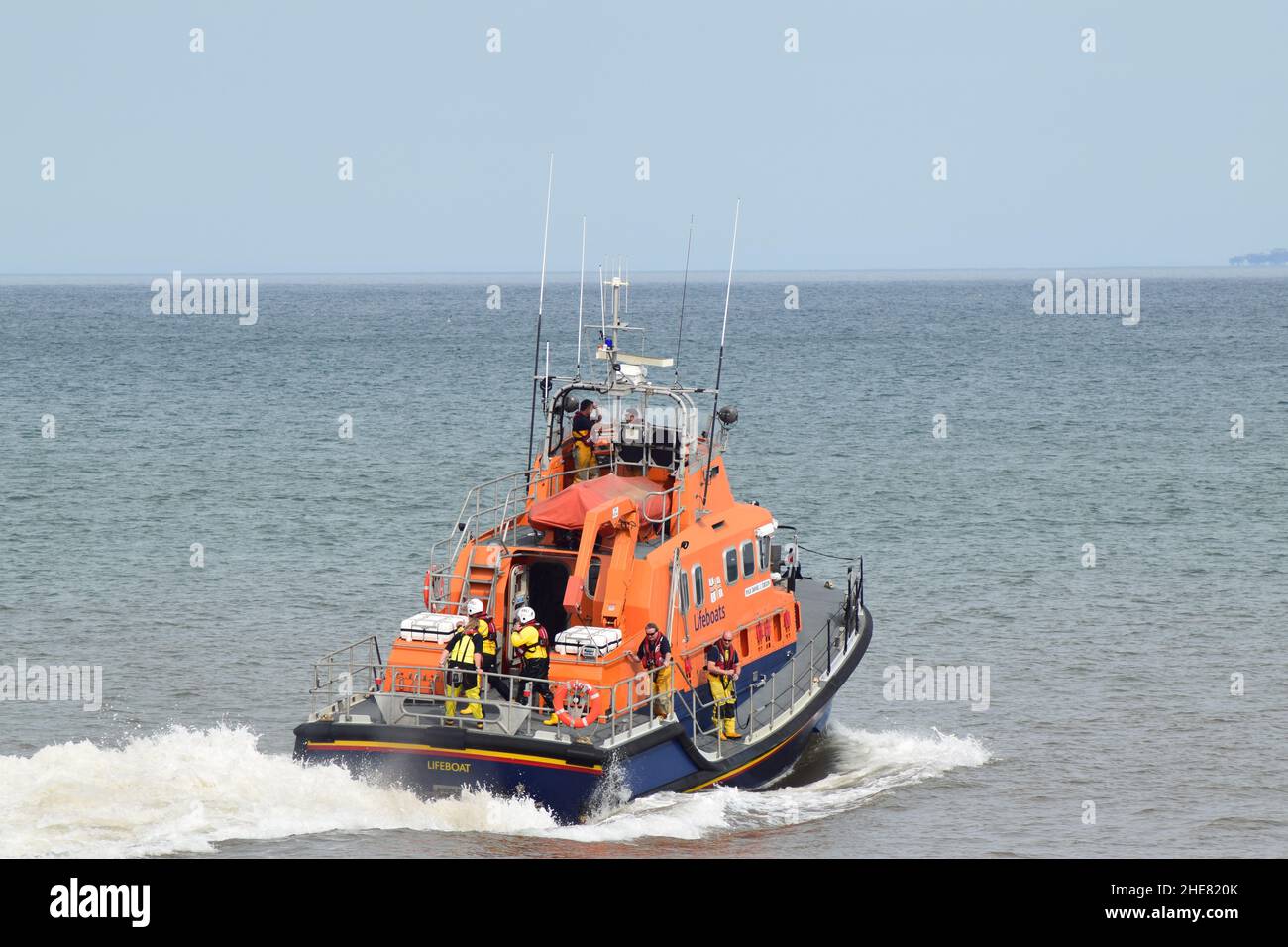 RNLI Humber Lifeboat and Withernsea RNLI Inshore Lifeboat in the North ...