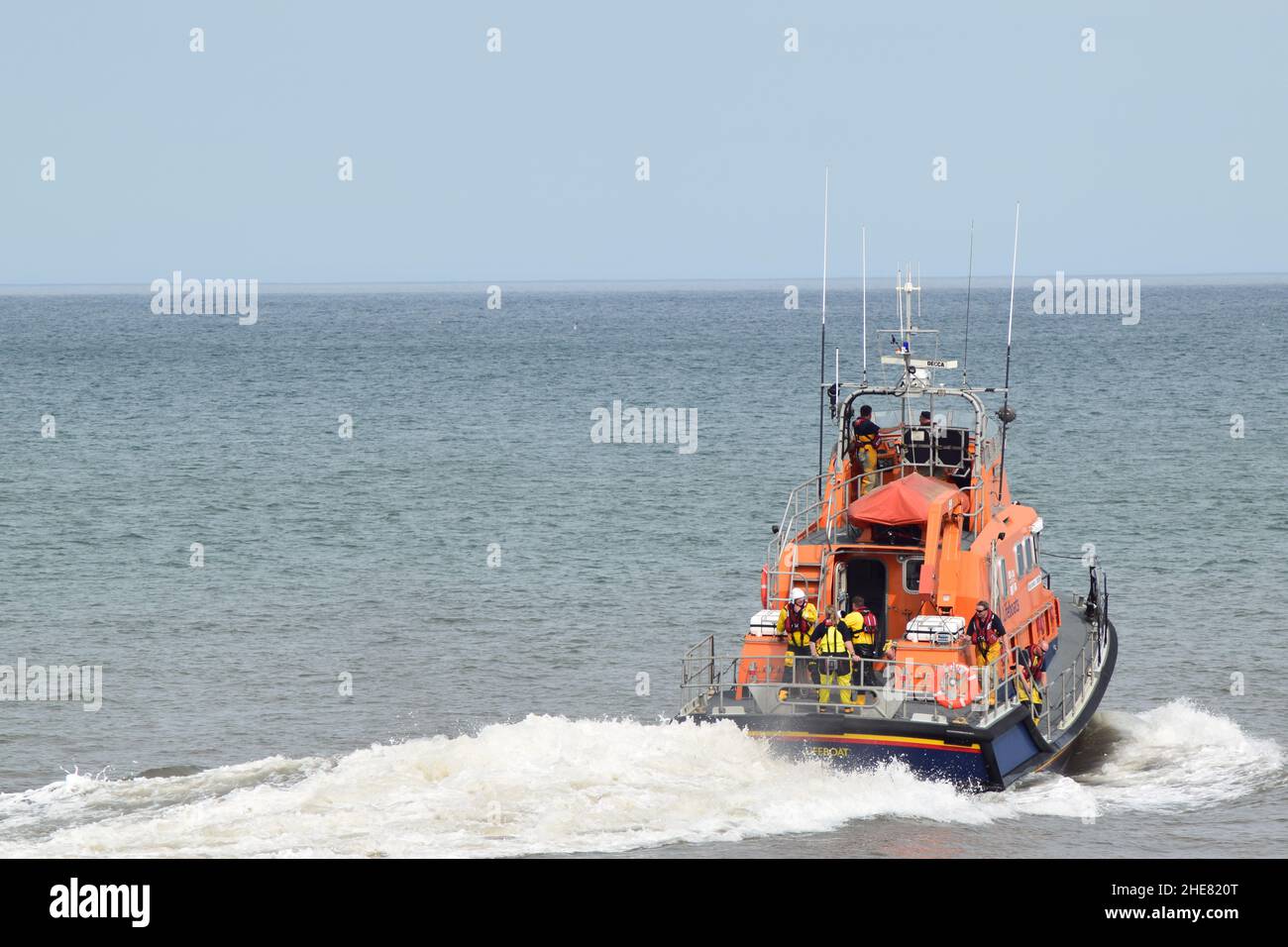 RNLI Humber Lifeboat and Withernsea RNLI Inshore Lifeboat in the North ...
