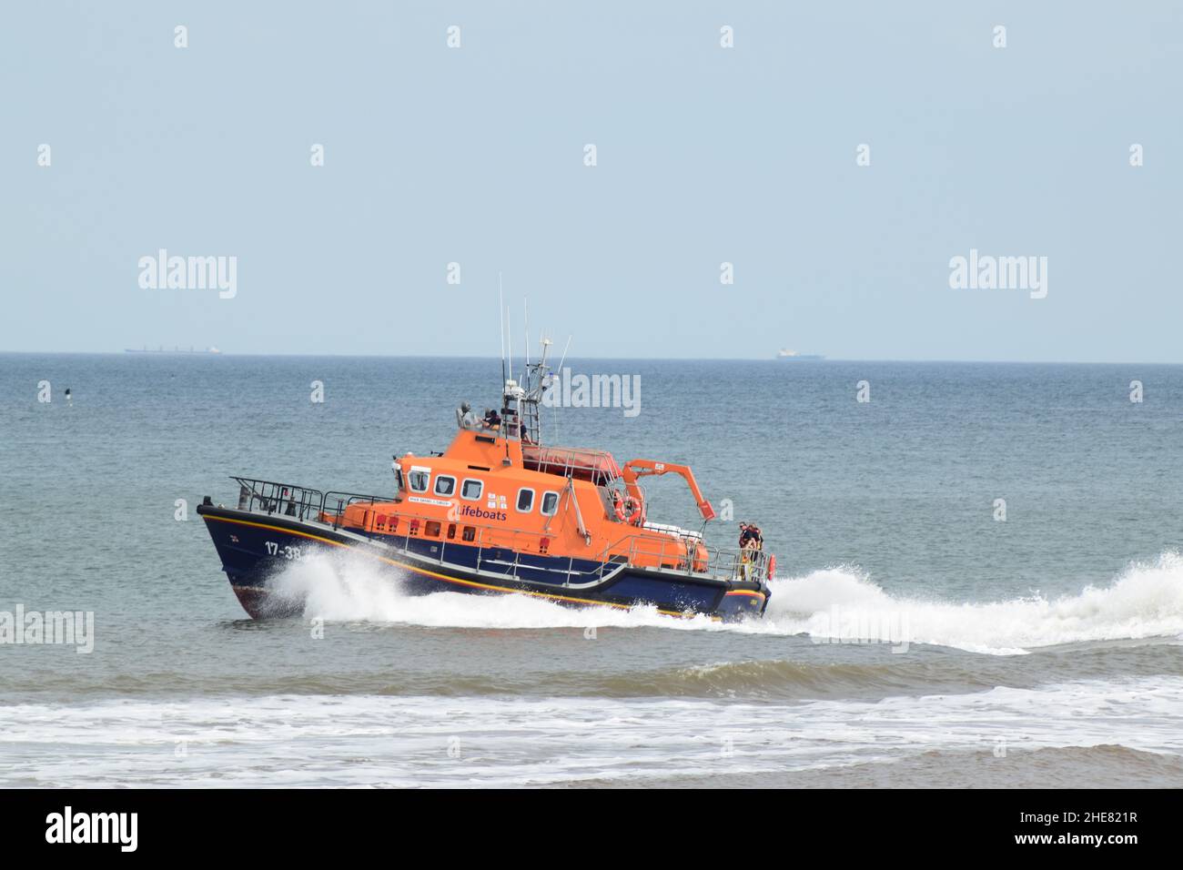 RNLI Humber Lifeboat and Withernsea RNLI Inshore Lifeboat in the North ...