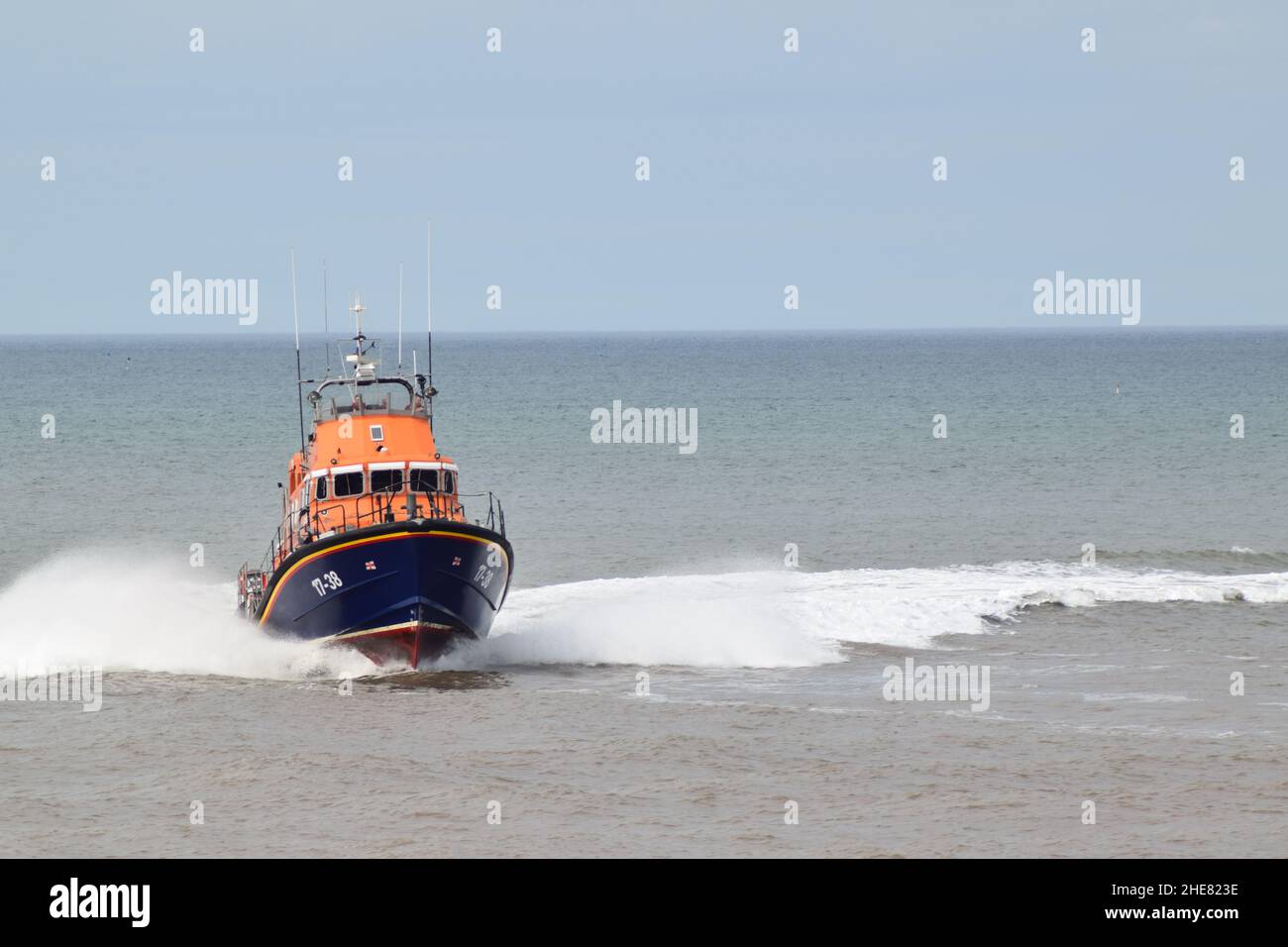 RNLI Humber Lifeboat and Withernsea RNLI Inshore Lifeboat in the North ...