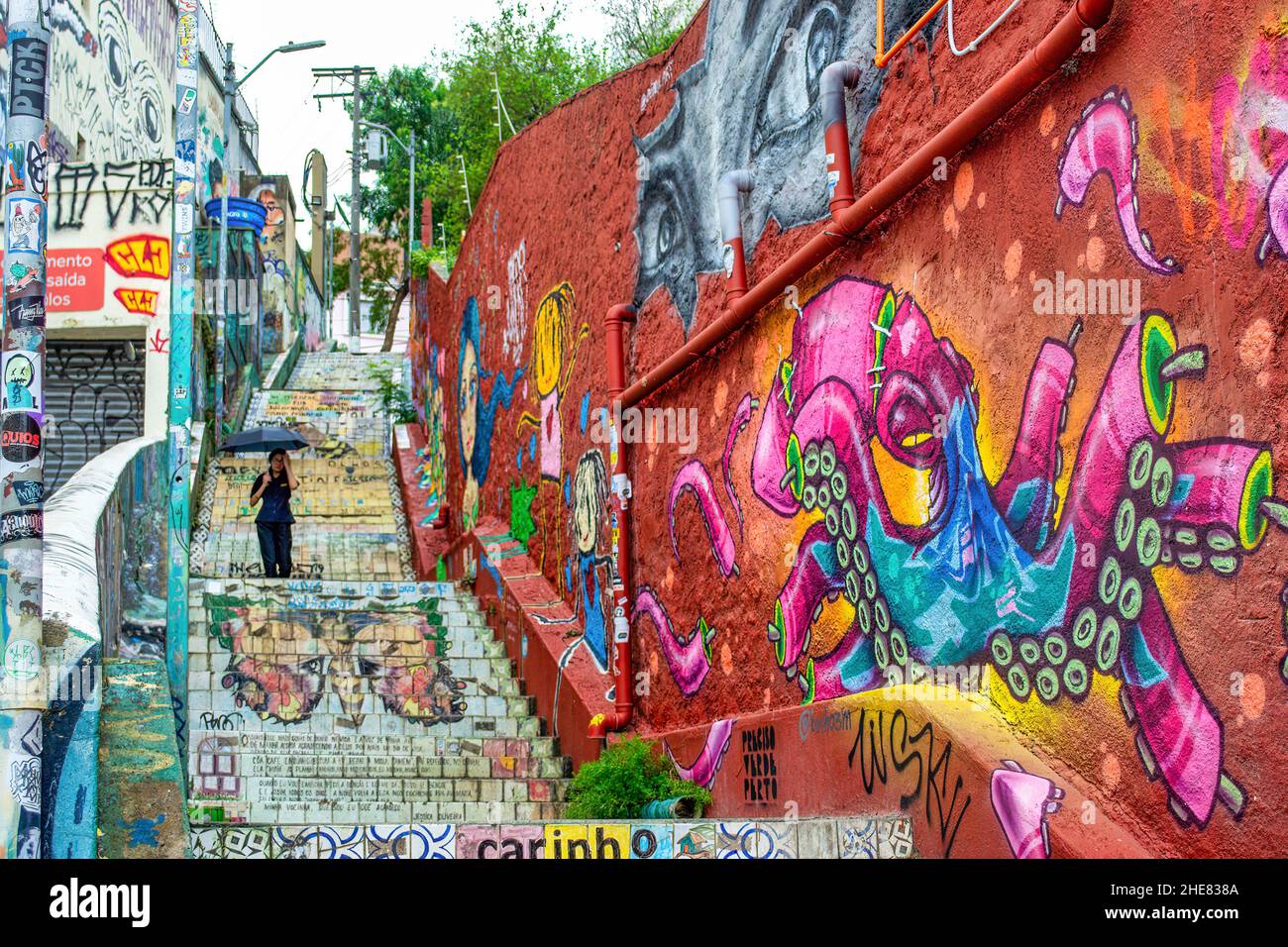 The Batman Alley or Beco de Batman, Sao Paulo, Brazil Stock Photo - Alamy