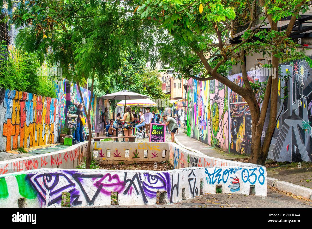 The Batman Alley. The 'Beco de Batman' is a famous place and a major ...