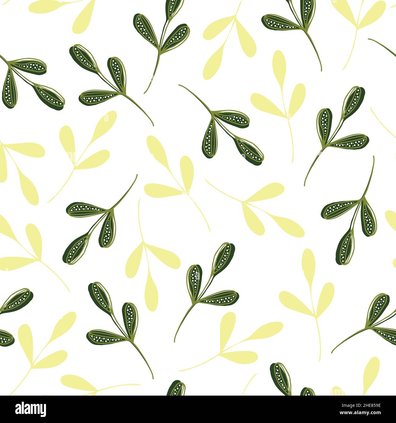 Pattern with leaves on a transparent background Stock Vector Image ...