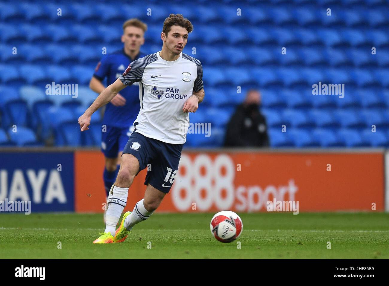 Ryan Ledson #18 of Preston North End in action during the game Stock ...
