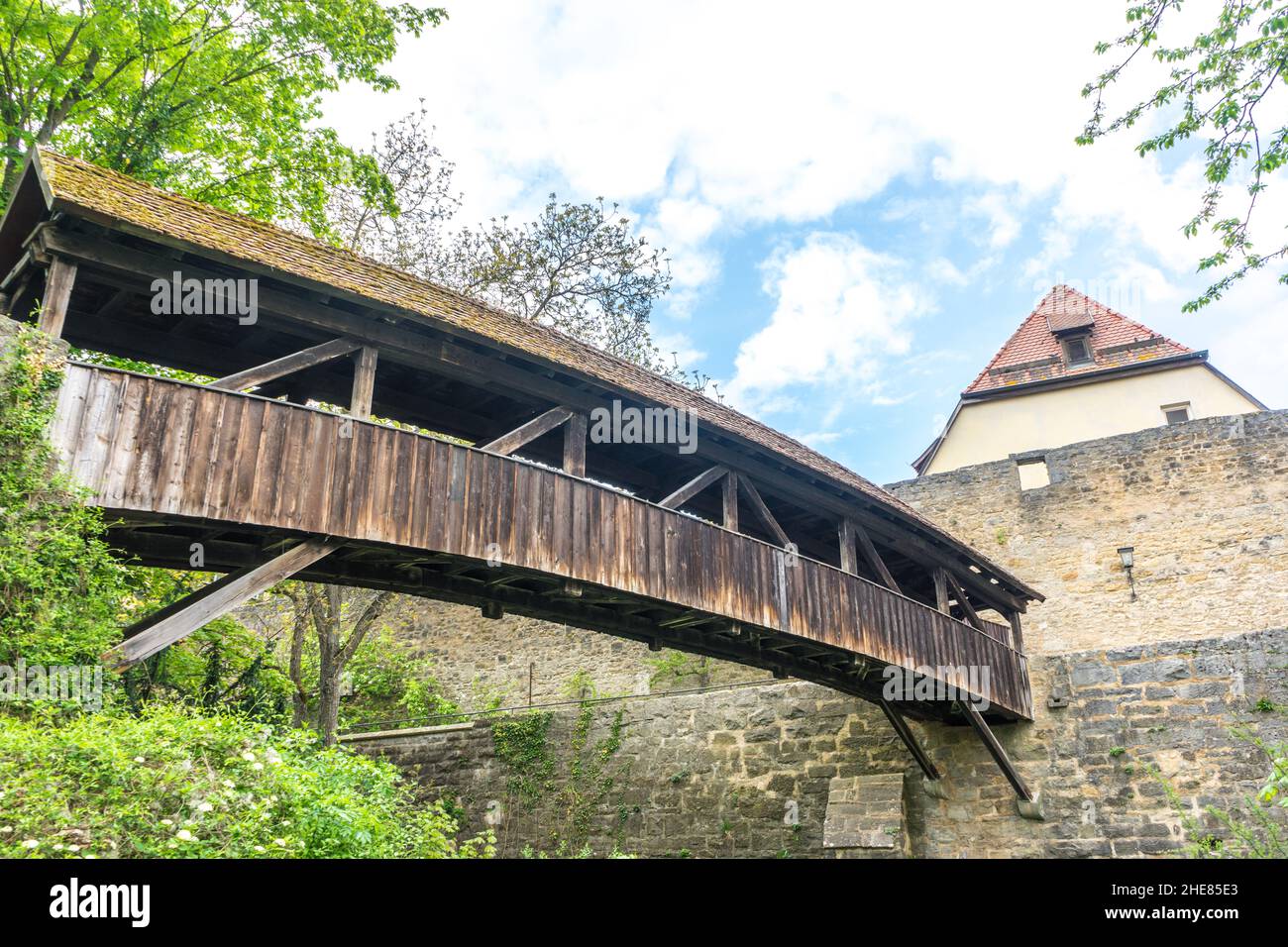 Closeup of a stone bridge outside the building In Germany Stock Photo ...