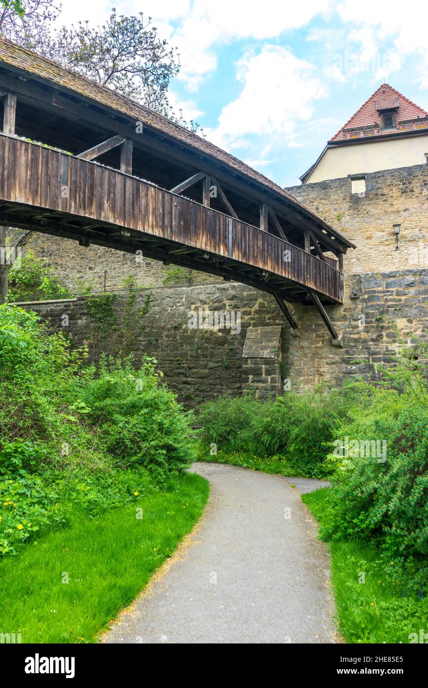Vertical shot of a stone bridge outside the building In Germany Stock ...