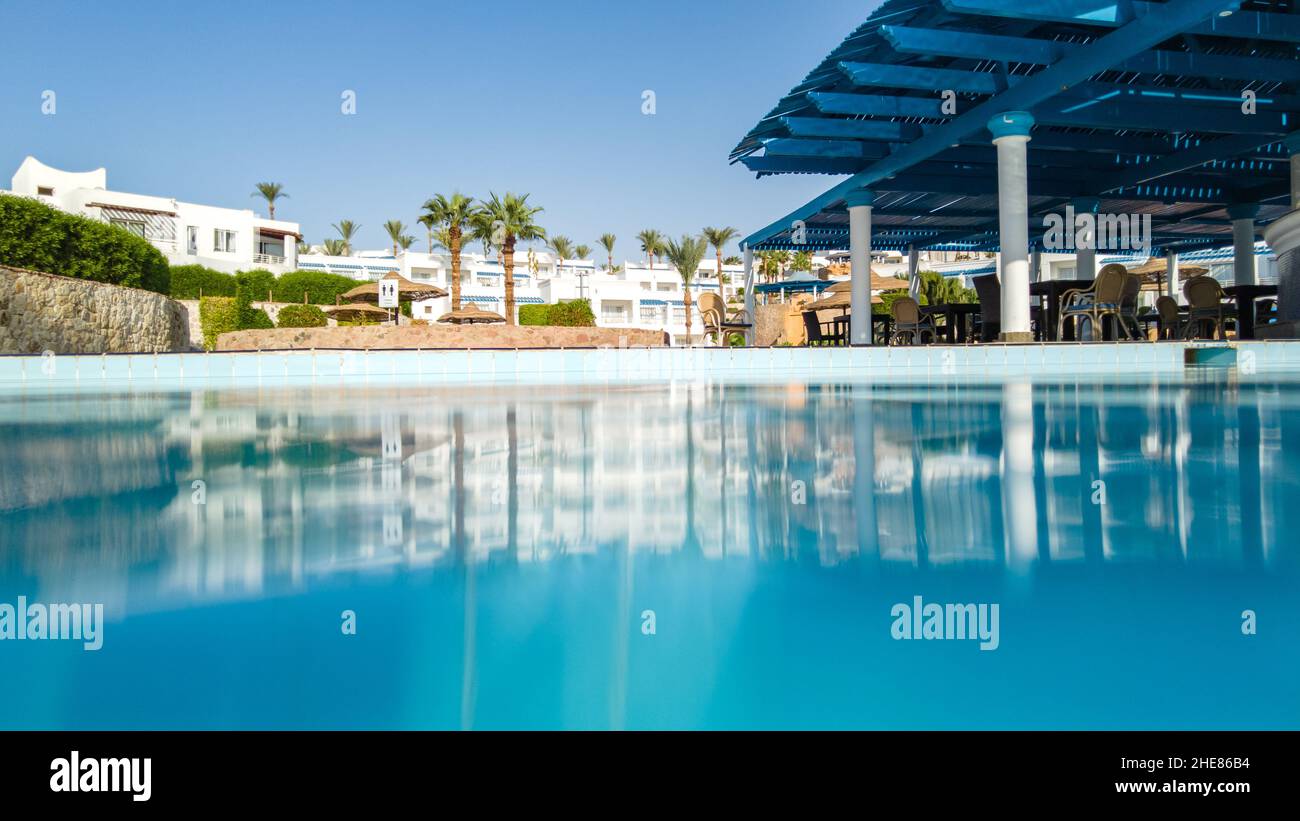 Sharm el sheikh. Egypt September 2021. View of a beautiful five star ...