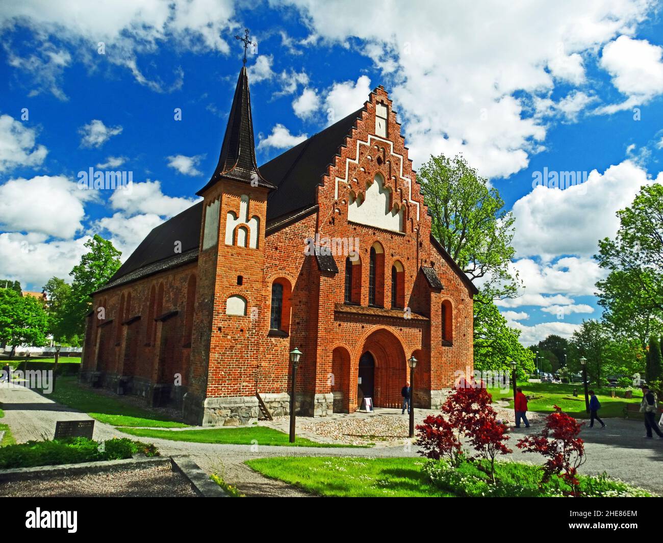 Old Brick Church Stock Photo - Alamy