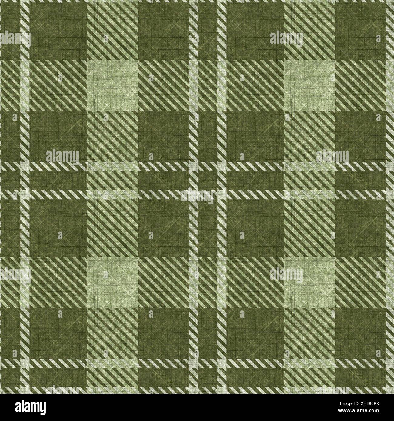 Muted green winter woven plaid texture. Seamless woolen scottish style ...