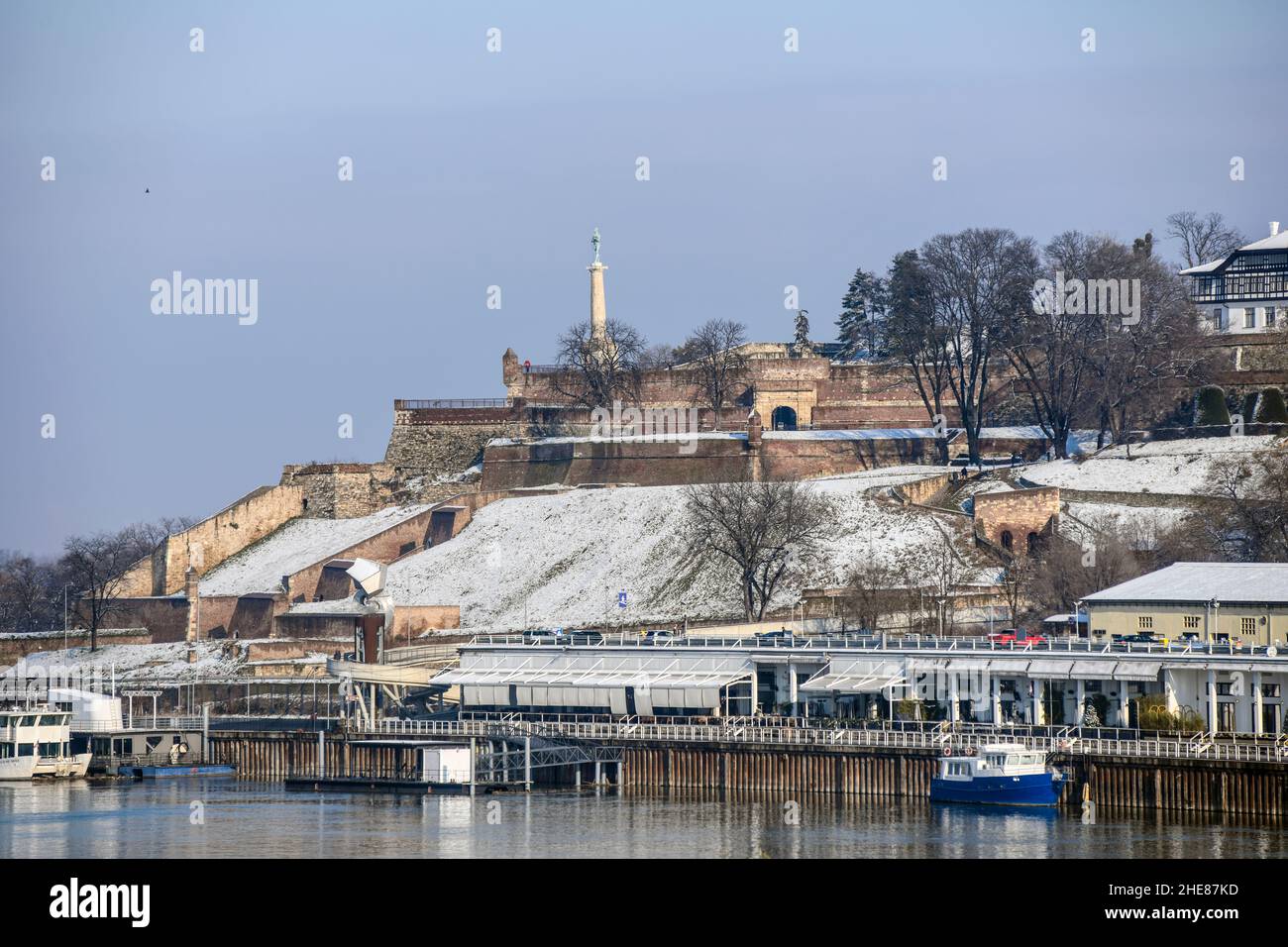 Winter in Serbia: Snow in Kalemegdan fortress, Belgrade Stock Photo - Alamy