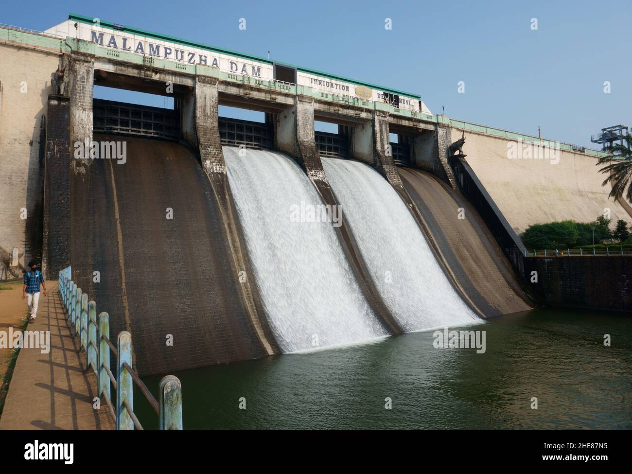 MALAMPUZHA, KERALA, INDIA - DECEMBER 08, 2021: Side view of Malampuzha ...