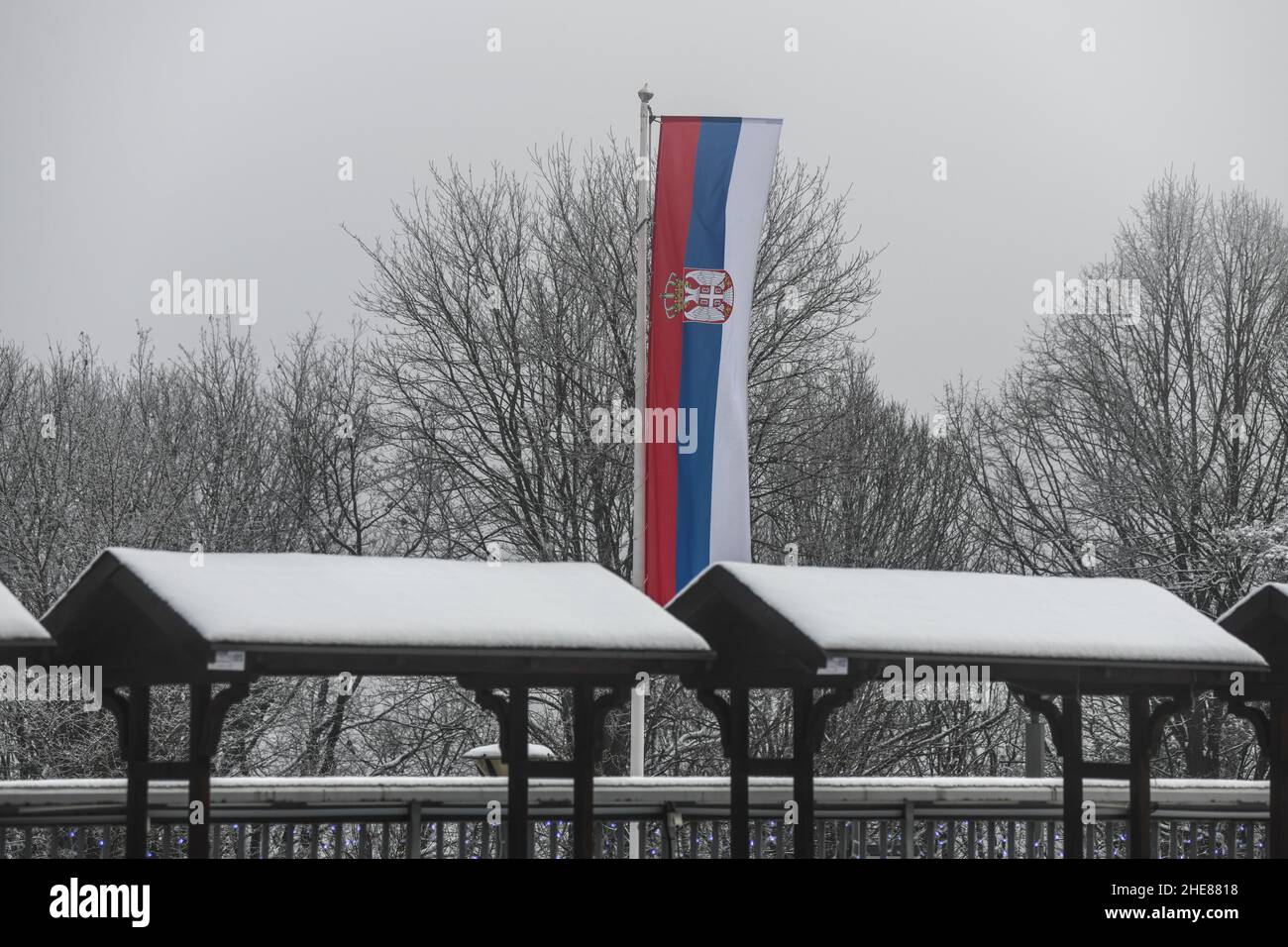 Winter in Serbia: Snow in Avala Mountain, Belgrade Stock Photo - Alamy