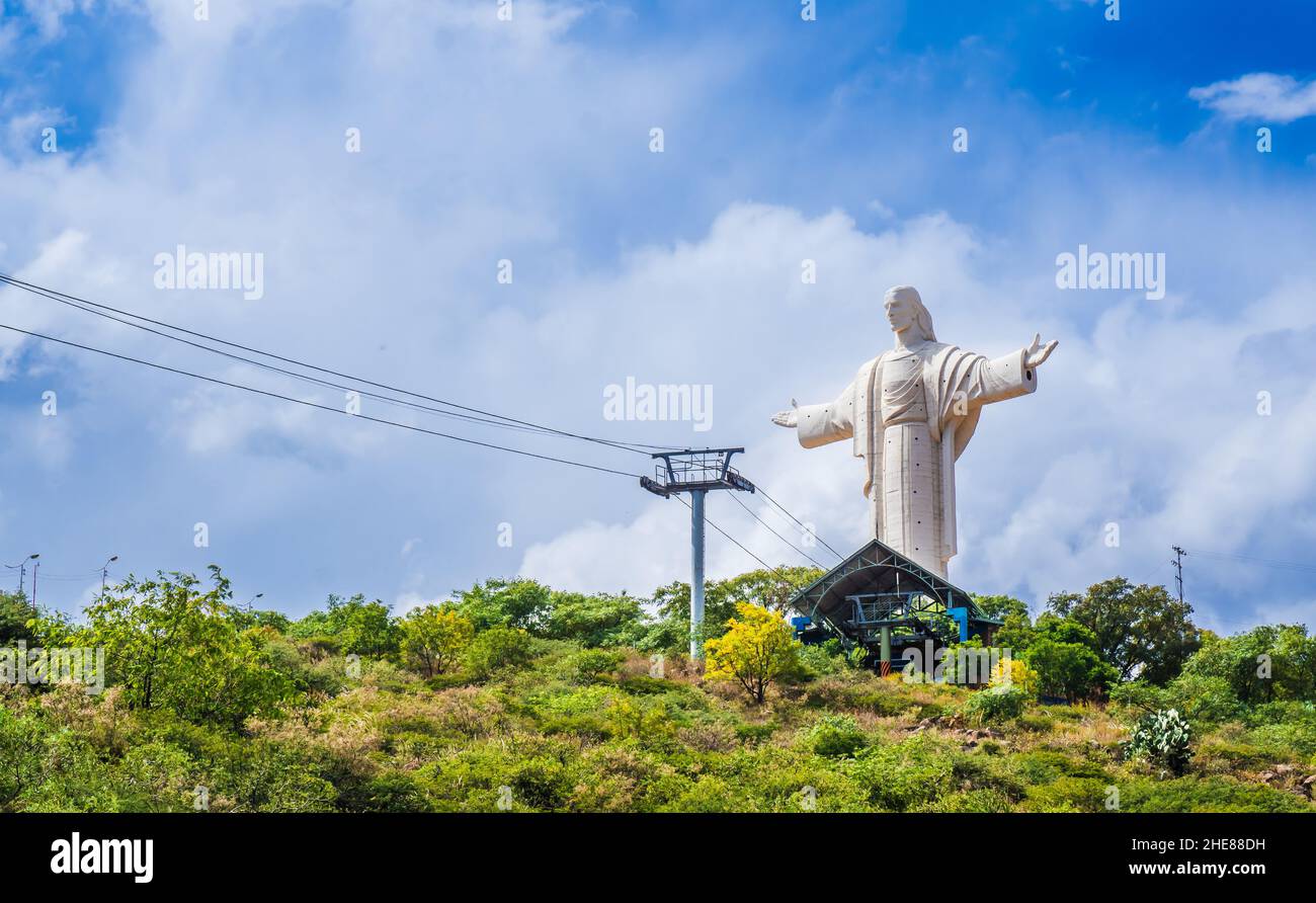 The statue of christ in cochabamba hi-res stock photography and images ...