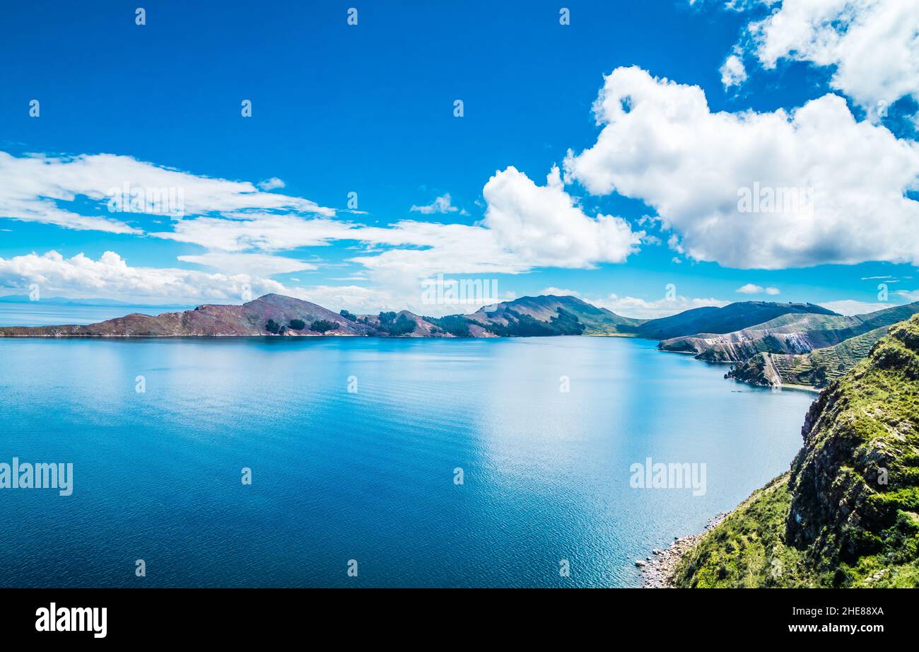 Isla Del Sol. Island of the Sun. Bolivia. Titicaca lake. South America ...