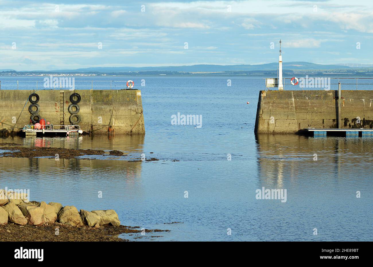 Avoch harbour moray firth scotland hi-res stock photography and images ...