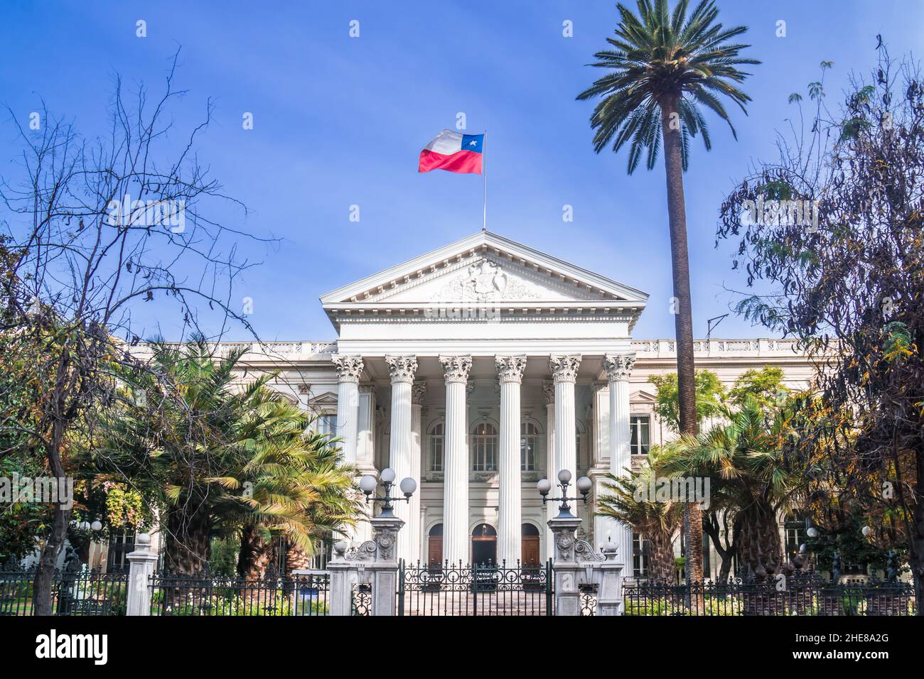 Former Congress Building in Santiago de Chile Stock Photo - Alamy
