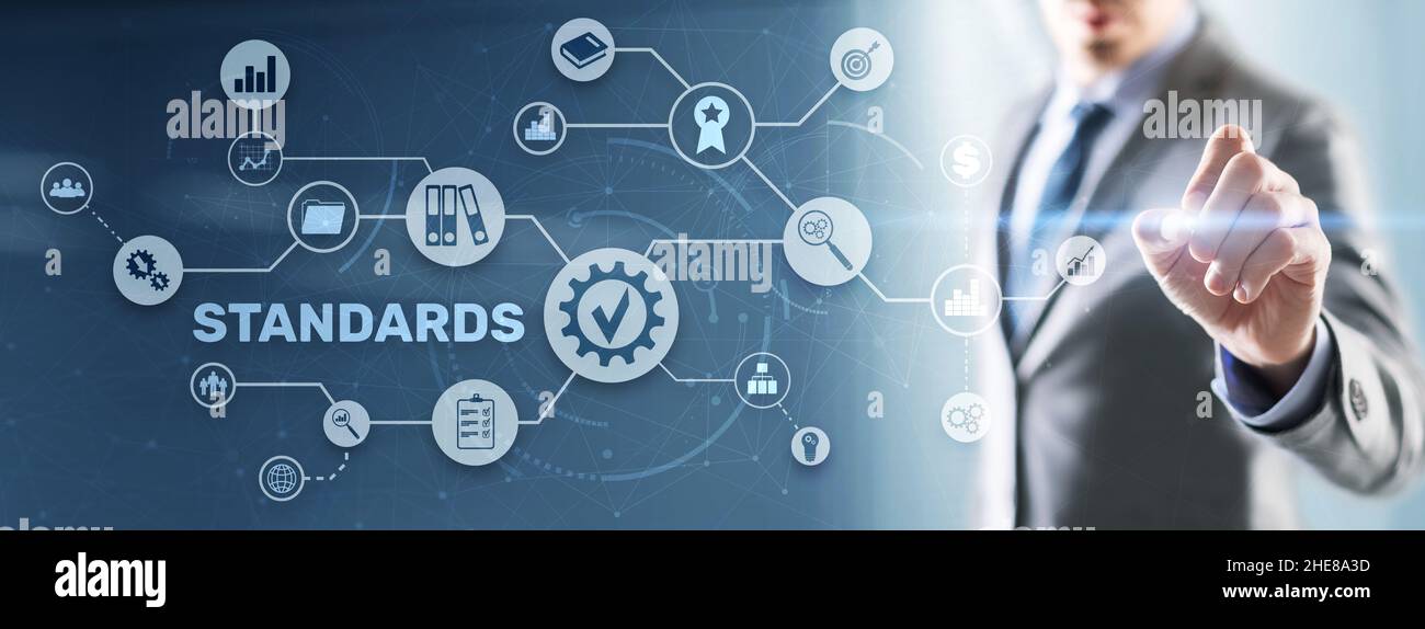 Standard Quality Control Guarantee Internet Business Technology Concept ...