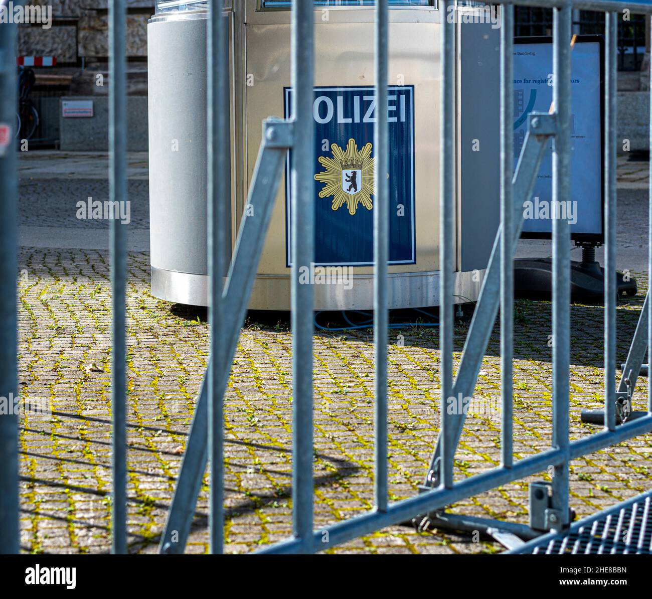 Police Behind Bars Stock Photo - Alamy
