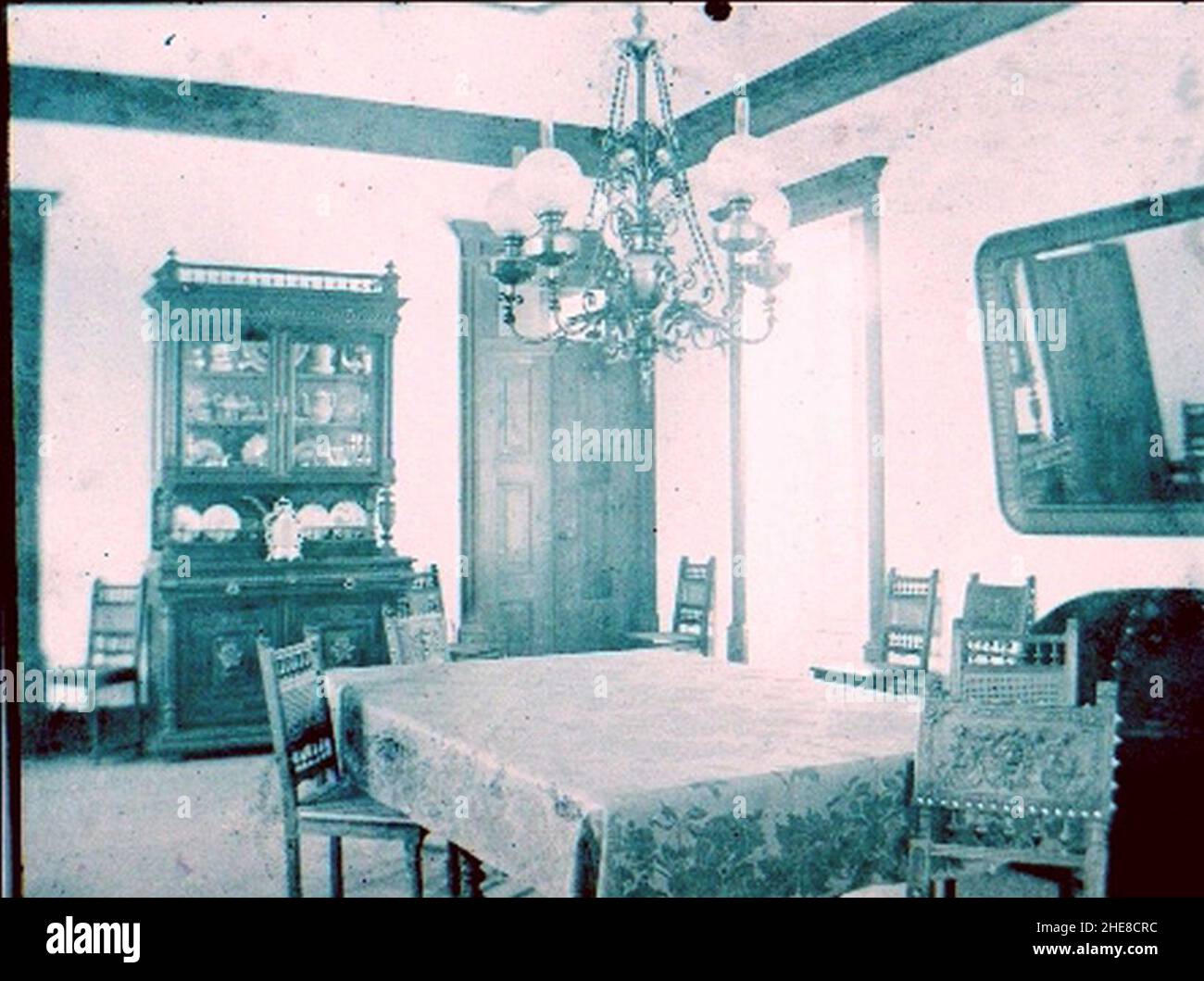 Sala Jantar, Villa Maria, início do Séc. XX, ilha Terceira, Arquivo de ...