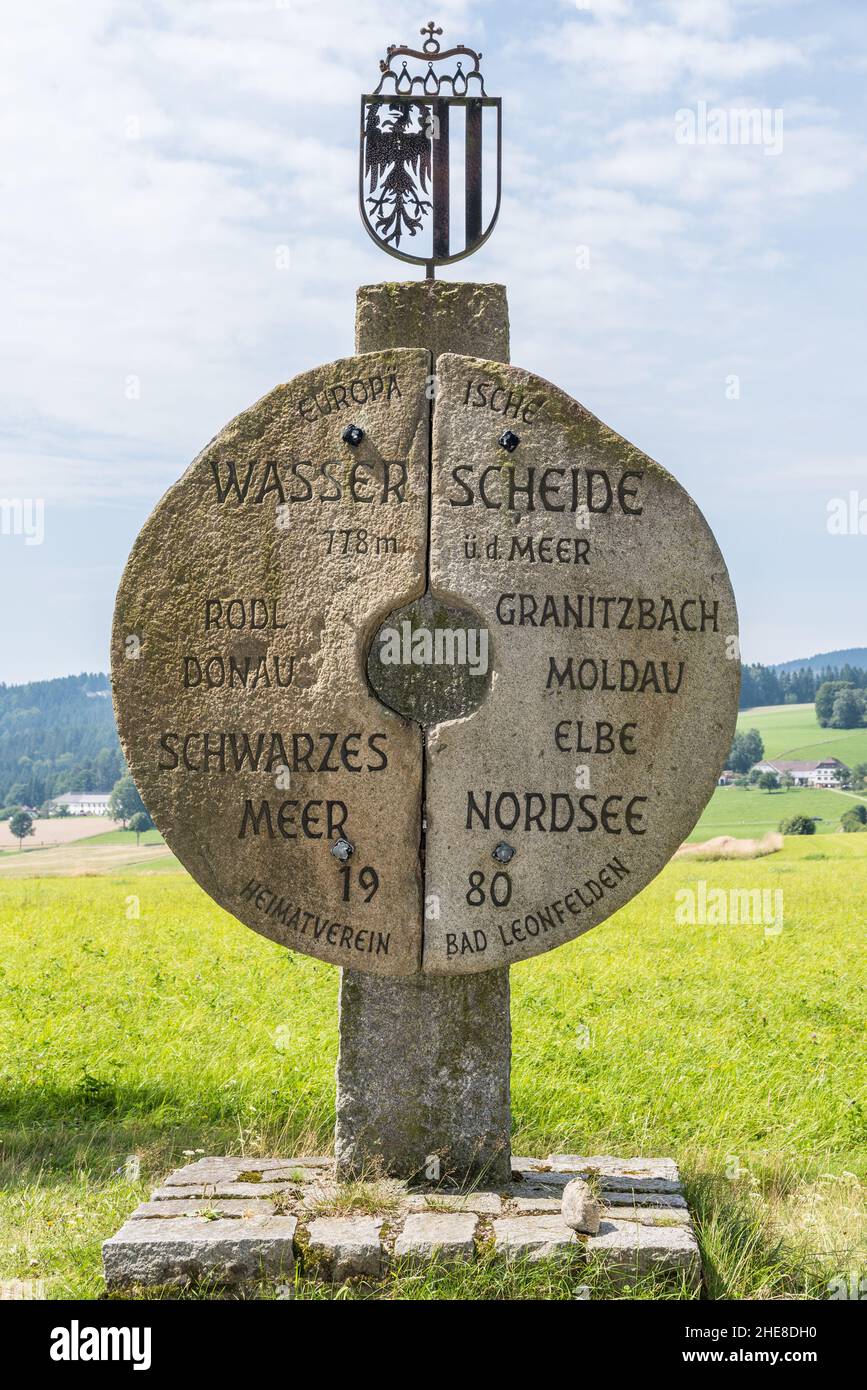 European Watershed In Bad Leonfelden As A Destination - Austria Stock ...