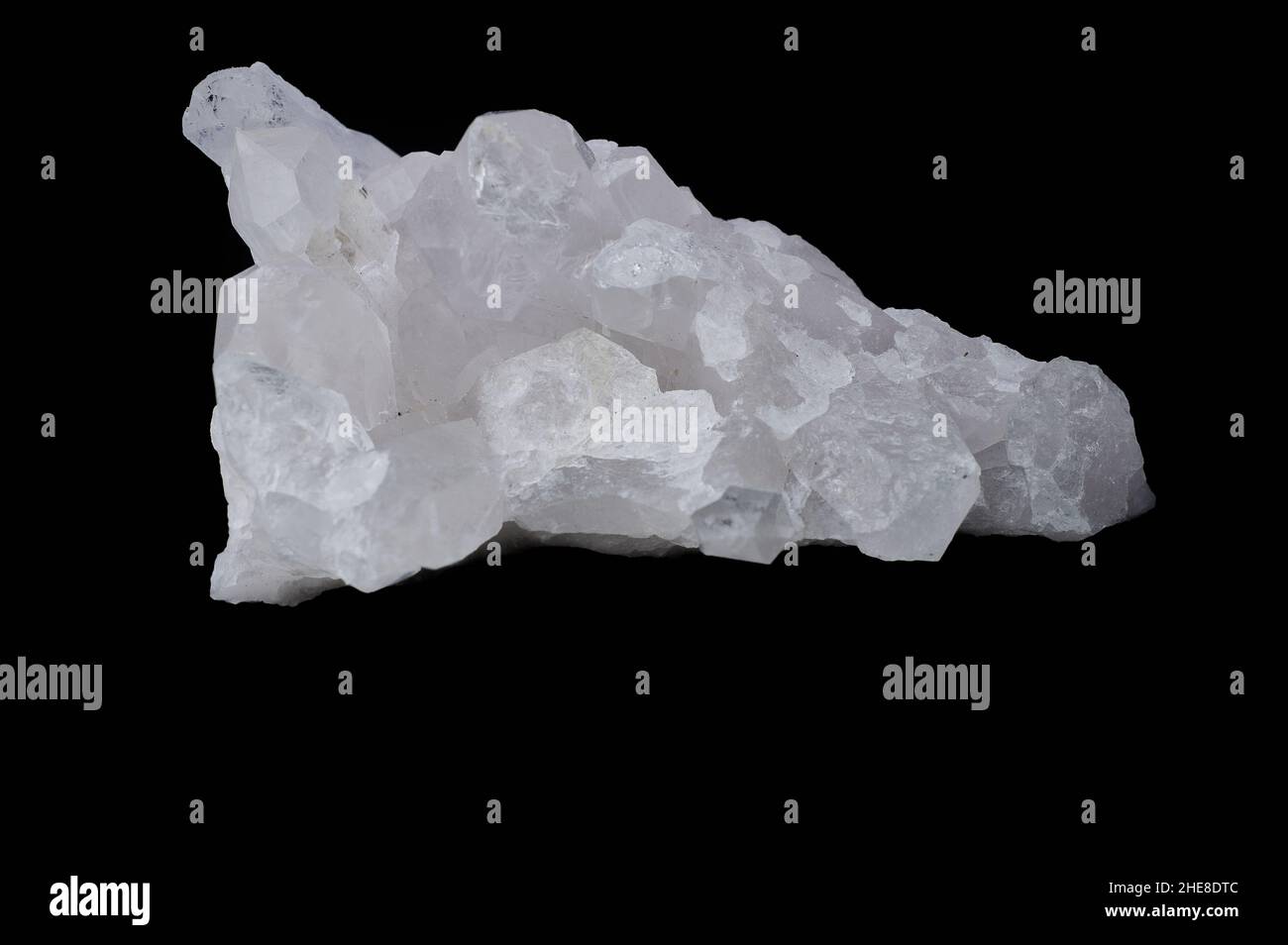 Macro Photo Of A Big Rock Crystal Quartz On Dark Background Stock Photo ...
