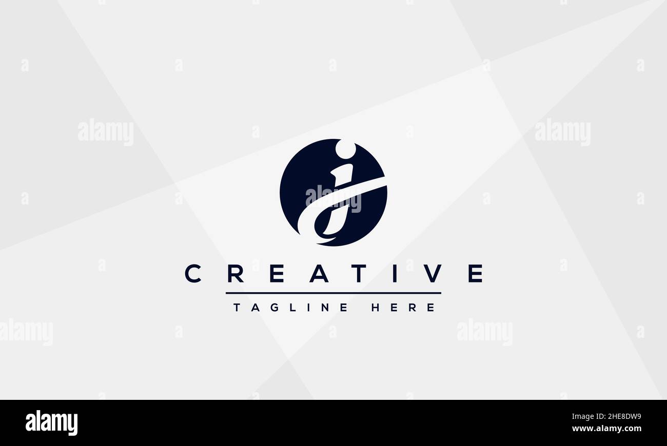 Abstract monogram letter J logo icon design template. Minimalist J JJ ...