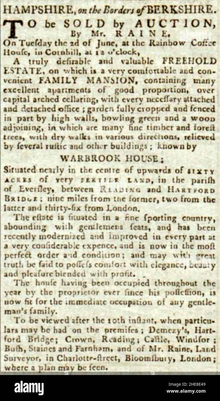 Warbrook house hi-res stock photography and images - Alamy