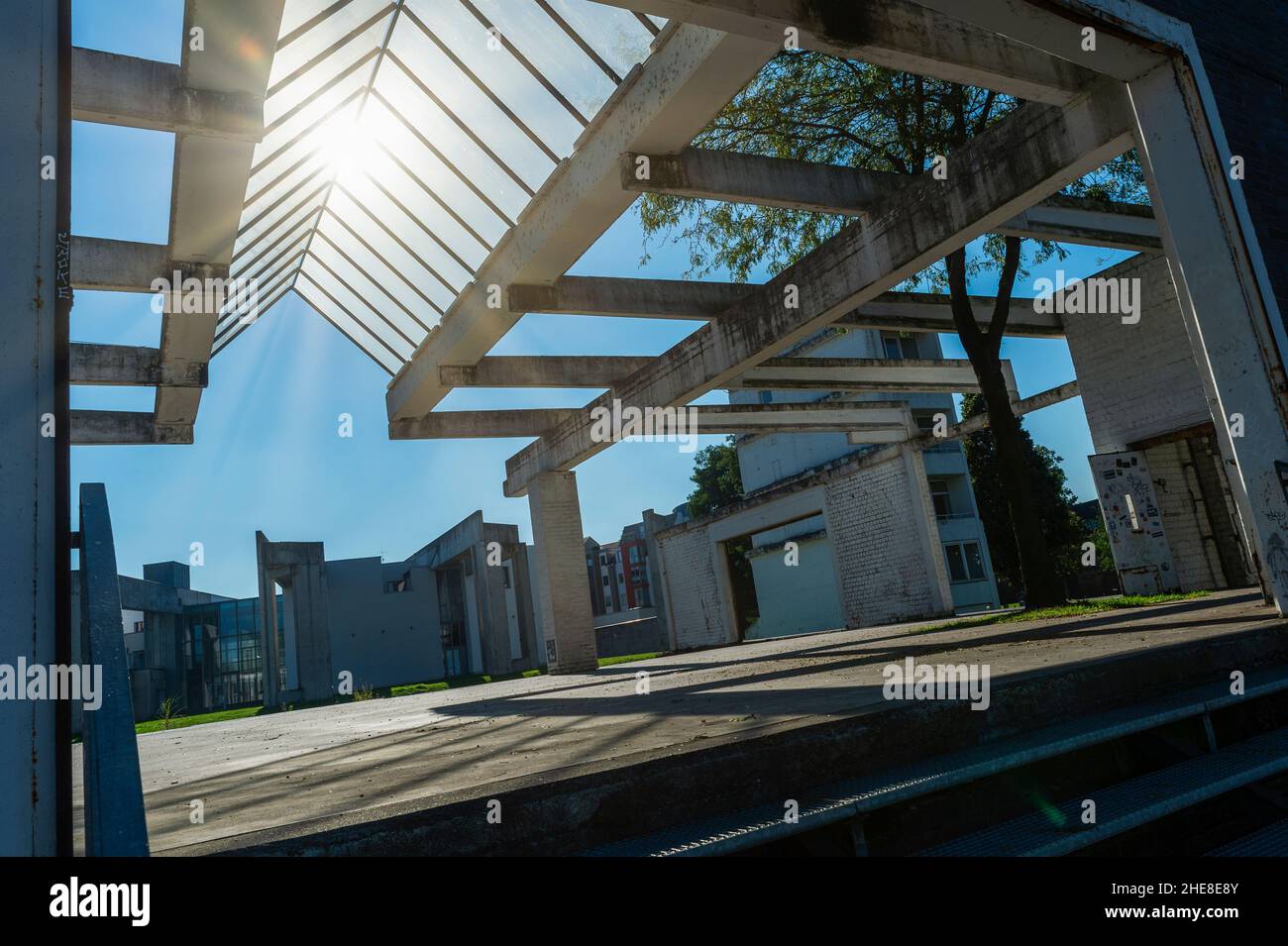 Garden Of Remembrance And Ludwig Tower At The Inner Harbor Stock Photo ...