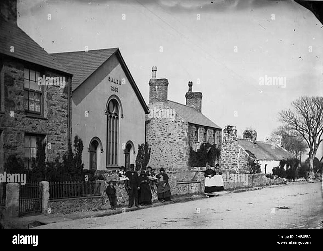 Salem chapel (Cong), Y Ffor (Four Crosses Stock Photo - Alamy
